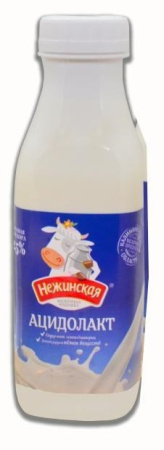 Ацидолакт Нежинская 2,5% 400г БЗМЖ